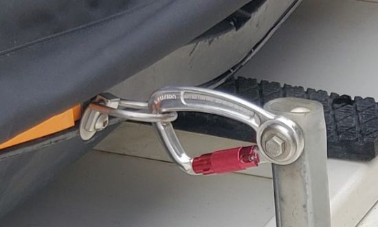 2- Retractable 3 Step Ladder SS316 - THE Dinghy Davit